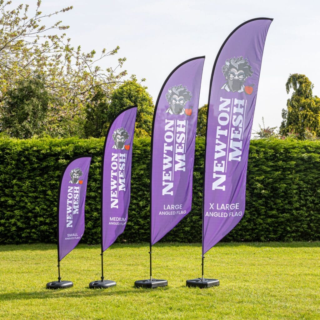 Angled Flags | Newton Mesh