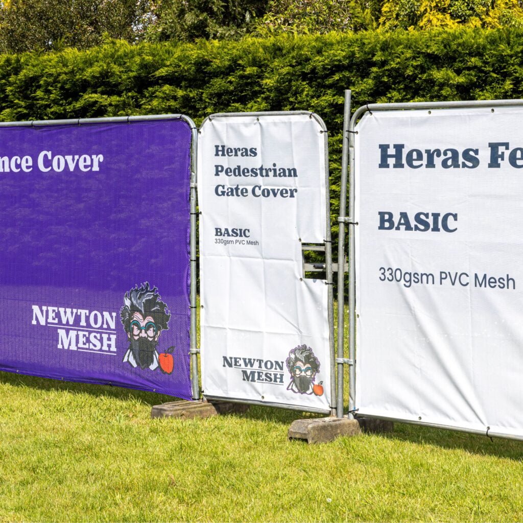Basic Heras Pedestrian Gate Covers | Newton Mesh
