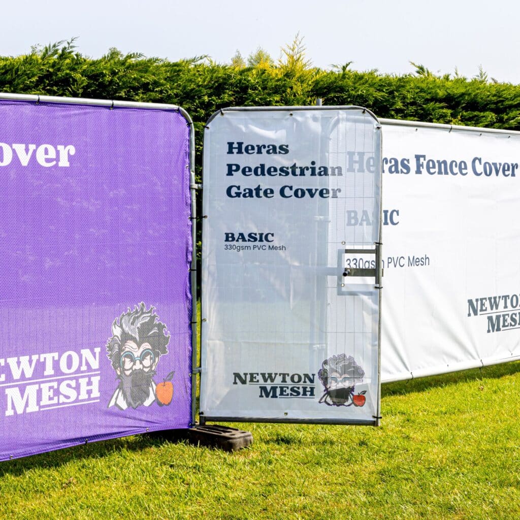 Basic Heras Pedestrian Gate Covers | Newton Mesh