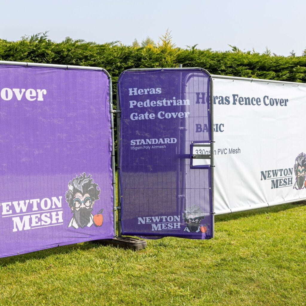 Standard Heras Pedestrian Gate Covers | Newton Mesh