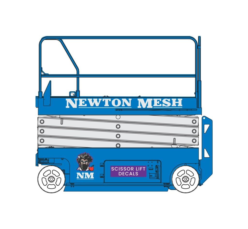 Scissor Lift Decals | Newton Mesh